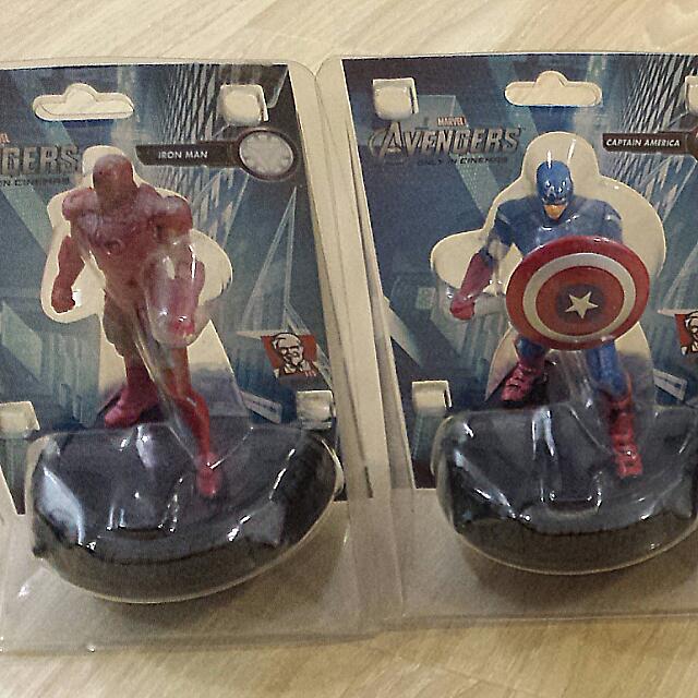 Kfc Avengers Set Captain America Hulk Iron Man Thor, Hobbies & Toys ...