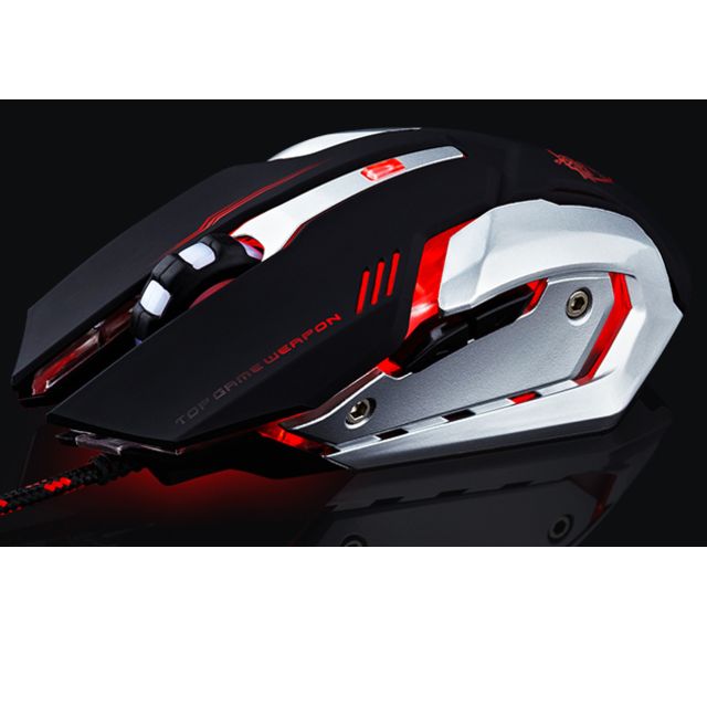 KINBAS 電競金屬底盤機械有線滑鼠 (三色燈光) Mechanical Gaming Mouse w/ light (VP700), 電腦 ...