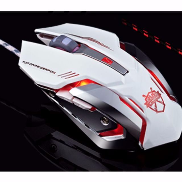 KINBAS 電競金屬底盤機械有線滑鼠 (三色燈光) Mechanical Gaming Mouse w/ light (VP700), 電腦 ...