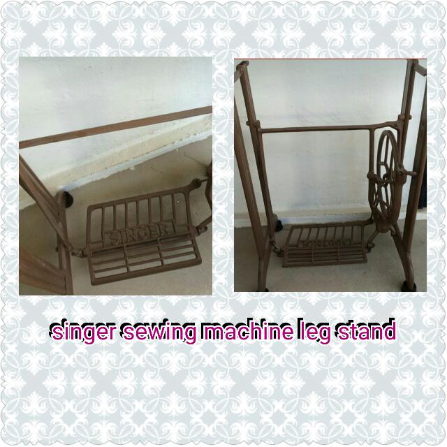 Singer Sewing Machine Leg, Furniture & Home Living, Home Decor, Other ...