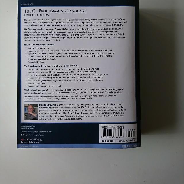 The C Programming Language 4th Edition Bjarne Stroustrup Hobbies And Toys Books And Magazines