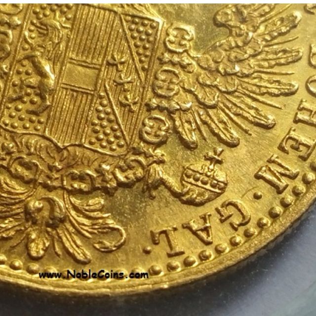 1 Ducat gold coin dated 1879 - Franz Joseph I - issued by the Kingdom ...
