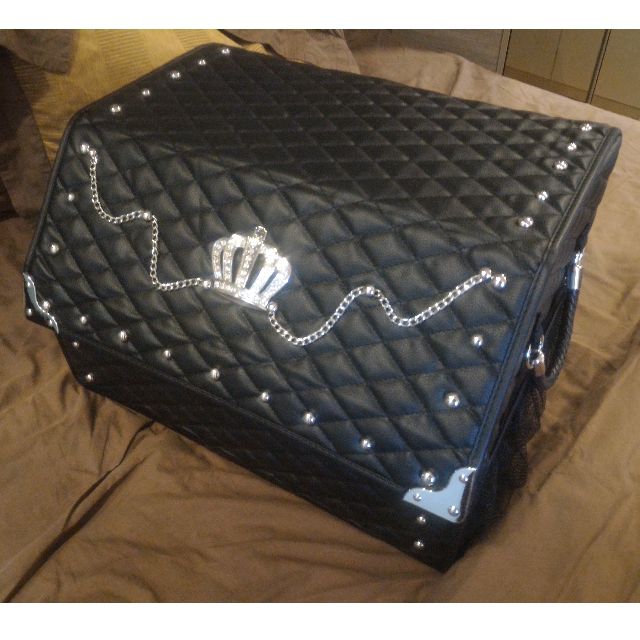 D.A.D VIP Crown & Rhinestone Trunk Chest Storage Box, Car Accessories ...