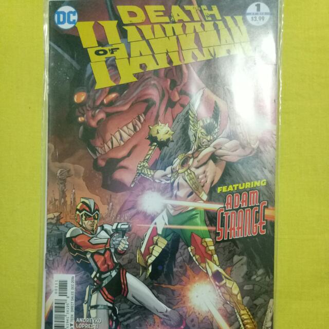 DC DEATH OF HAWKMAN ISSUE 1, Hobbies & Toys, Memorabilia & Collectibles ...