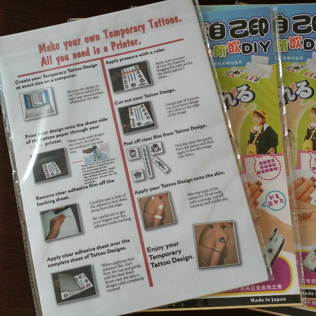 DIY Temporary Tattoo Paper - Print Your Own Temporary Tattoos At Home ...