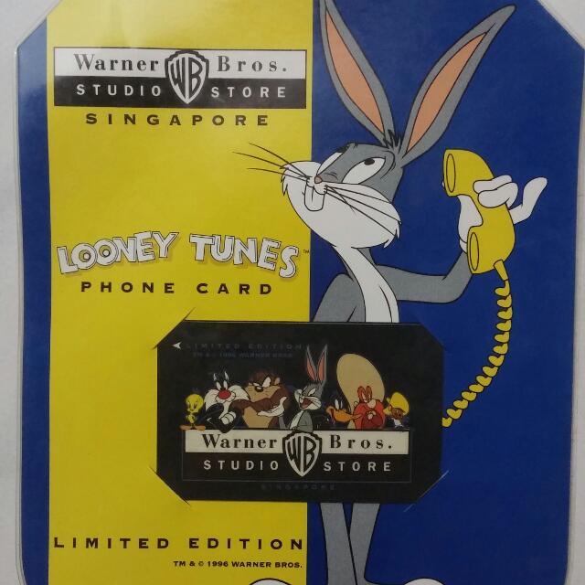 (Negotiable) Looney Tunes Phone Card Limited Edition Warner Bros ...