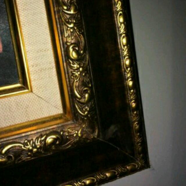 Lukisan Kanvas Ikan + Frame, Perabotan Rumah di Carousell