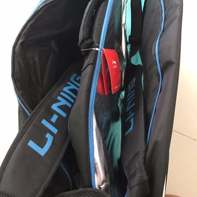Lining badminton 6 racket Bag, Sports Equipment, Sports & Games, Racket ...