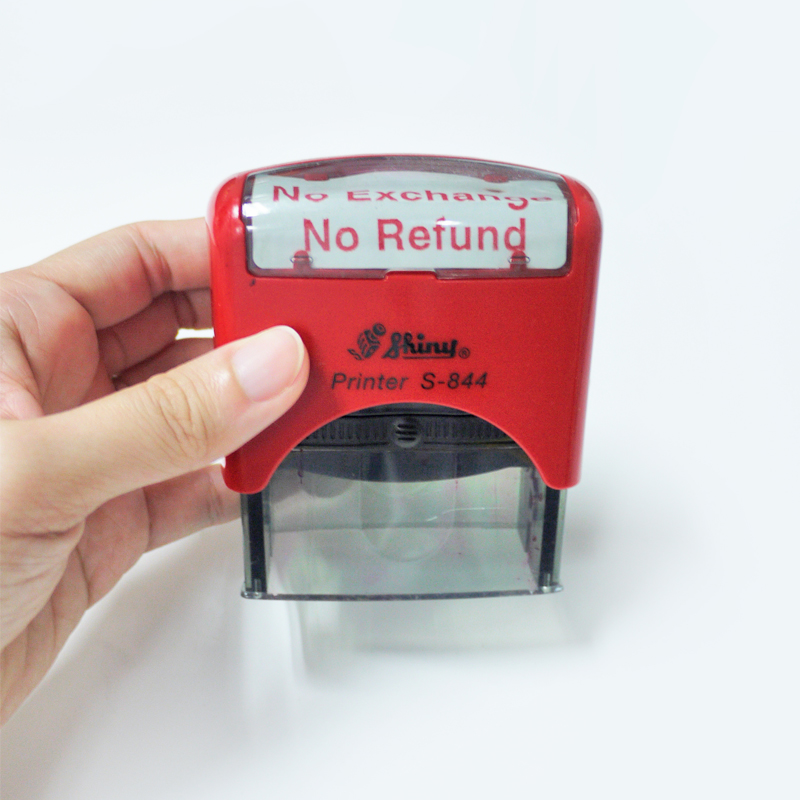 Self-inking "NO EXCHANGE NO REFUND" stamp, Hobbies & Toys, Stationery ...