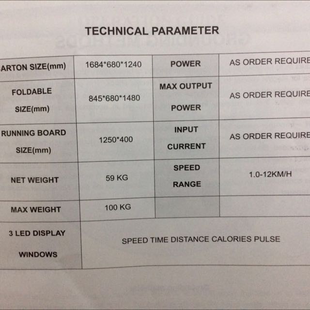 Ustyle Treadmill, Model C110, Sports Equipment, Exercise & Fitness ...