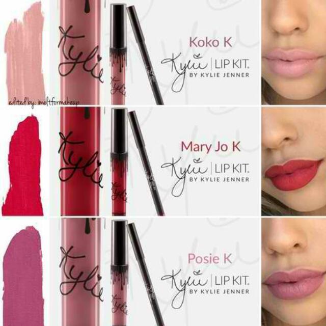 Kylie Lip Kit Set, Beauty & Personal Care, Face, Makeup on Carousell