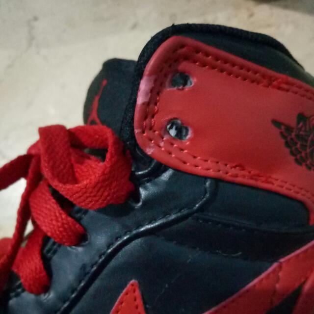 Sepatu Nike Air Jordan Retro 1 Bred Original (rejected) seri jump man ...