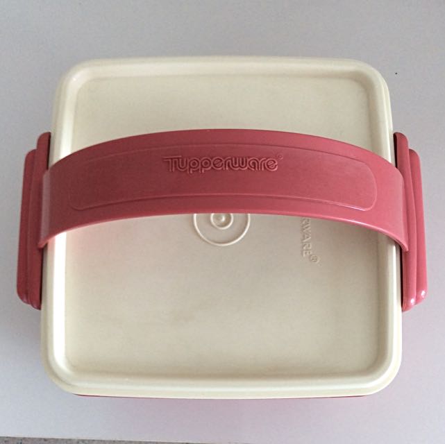 Tupperware Square Box Container 2 Nos With Removable Handle ., TV ...