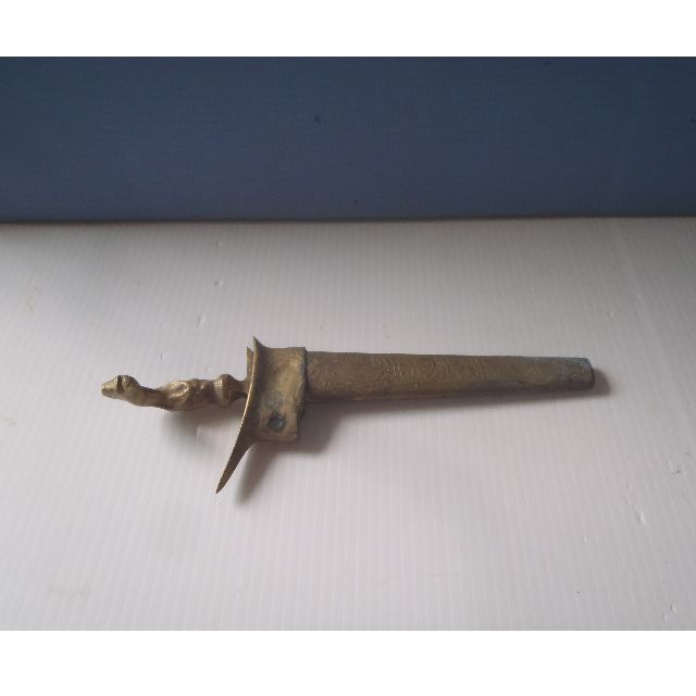 Vintage miniature Java brass keris kris dagger hand made circa: mid ...