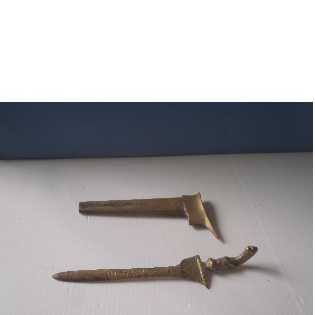 Vintage miniature Java brass keris kris dagger hand made circa: mid ...
