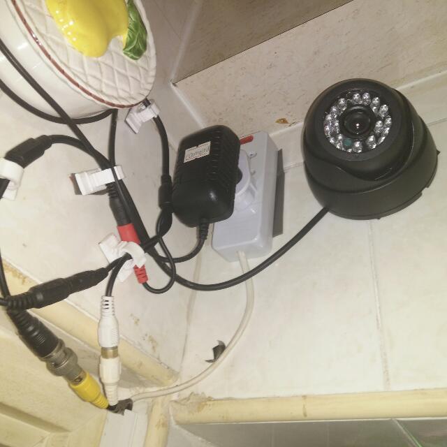 4 Channel Cctv System With Monitor, Furniture & Home Living, Security ...