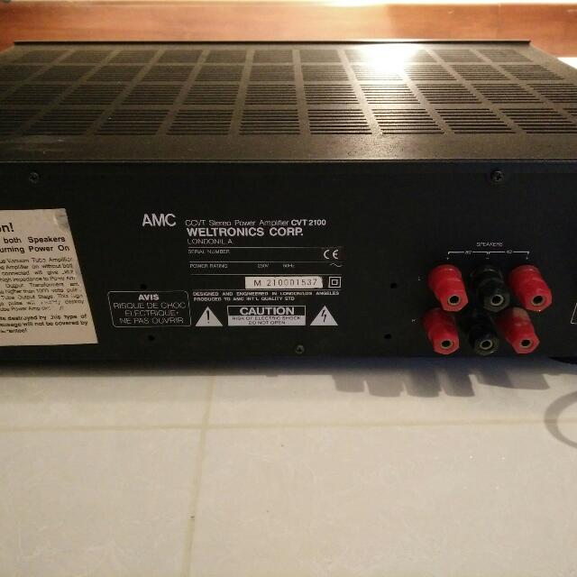 AMC CVT2100 Valve Power Amplifier, Audio, Other Audio Equipment on ...
