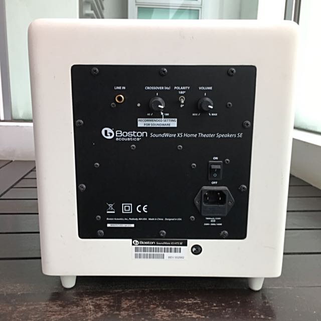 Boston Acoustics SoundWare XS HTS SE Subwoofer, Audio, Soundbars ...
