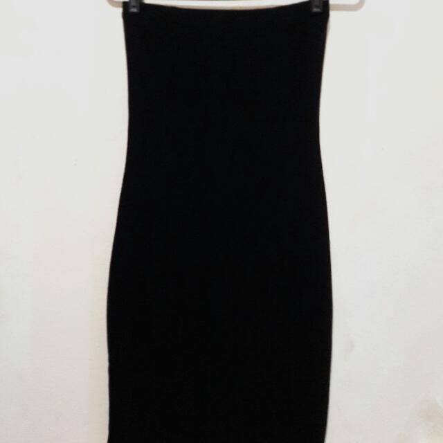 Dress Hitam Model Kemben - Urban & Co (Ori), Bahan Stretch... Blom ...