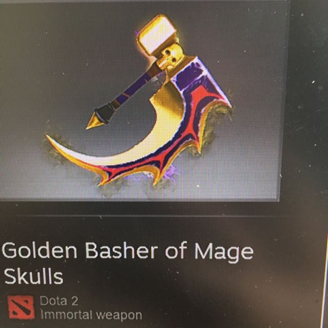 Golden Basher Of Mage Skulls, Hobbies & Toys, Toys & Games on Carousell