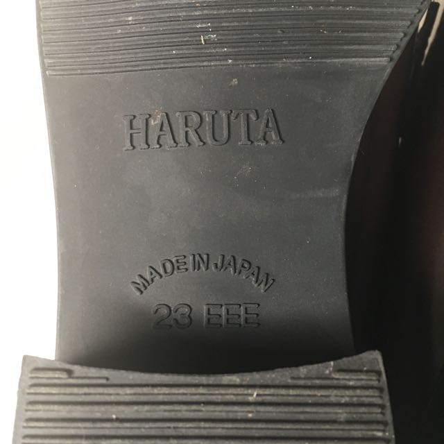 Haruta (made In Japan) Brown-black Loafers In Size 23(Japanese) / Sz 5, Women's Fashion ...