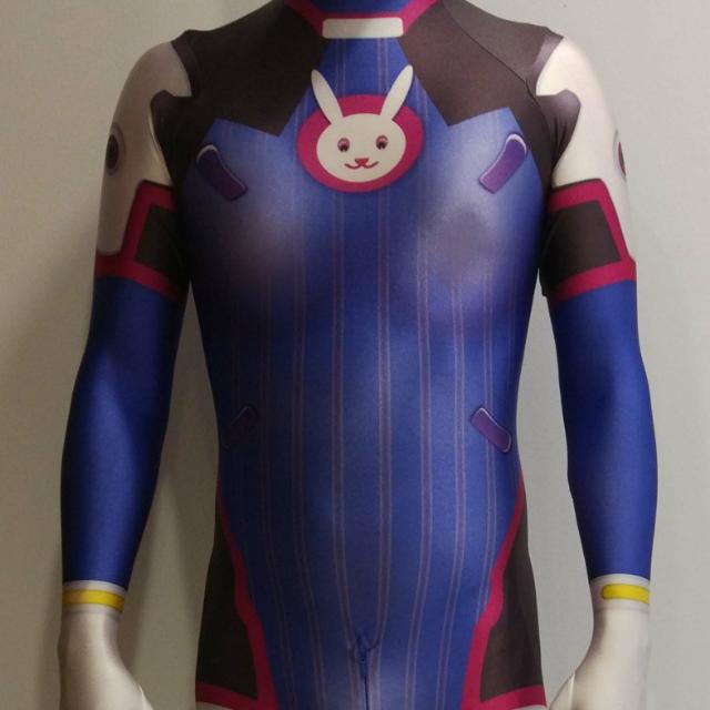 Overwatch D.Va Zentai Cosplay Suit Lycra Spandex Halloween, Women's ...