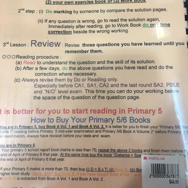PSLE & P6 Maths Book B, Hobbies & Toys, Books & Magazines, Textbooks on ...