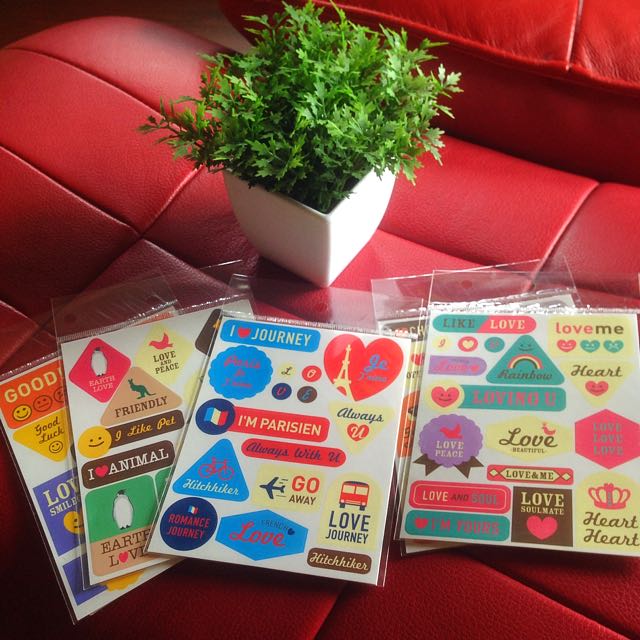 Various Design Stickers, Hobbies & Toys, Stationary & Craft, Art ...