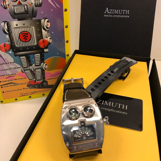 Azimuth Roboto 1 with Boxset & Card, Luxury, Watches on Carousell