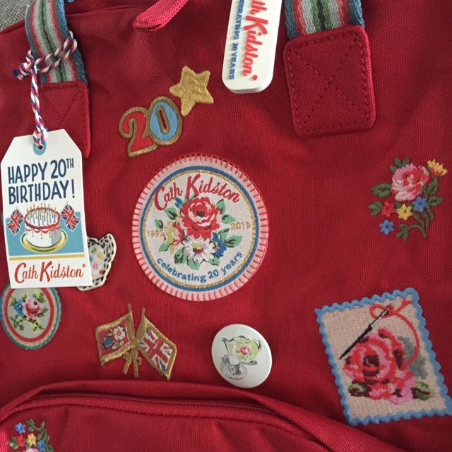 Cath Kidston Limited Edition 20th Anniversary Birthday Red Backpack ...