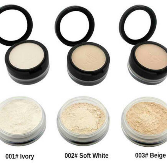 EUNHYE HOUSE 3CE 2in1 Natural Finish Loose Powder and Powder Pact ...