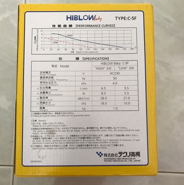 HIBLOW Baby Aquarium Air Pump, Pet Supplies, Homes & Other Pet Accessories on Carousell