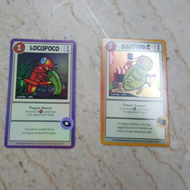 NLB Book Bugs Shiny Cards, Hobbies & Toys, Toys & Games on Carousell