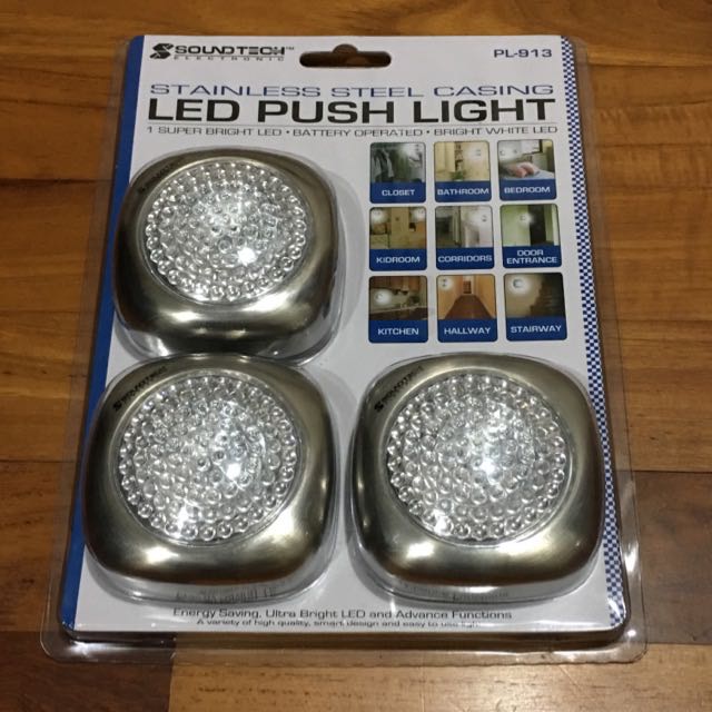 Soundtech LED Push Light, Furniture & Home Living, Home Decor, Other ...