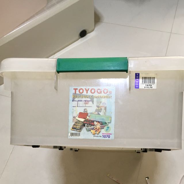 Toyogo Plastic Storage Box, Furniture & Home Living, Home Improvement ...