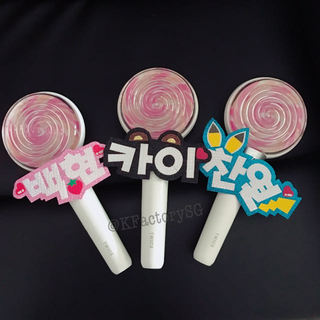[INSTOCK] TWICE CANDYBONG NAMETAG | TWICE OFFICIAL LIGHTSTICK NAME TAG ...