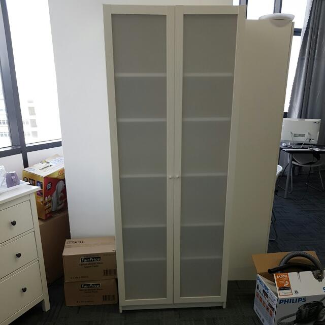 Ikea Billy Shelf With Door, Furniture & Home Living, Furniture, Shelves ...