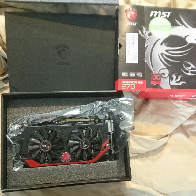 MSI R9 270 OC 2G, Computers & Tech, Parts & Accessories, Computer Parts on Carousell