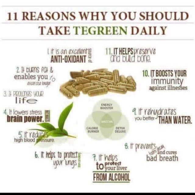 Nu Skin Tegreen Big Bottle, Health & Nutrition, Health Supplements ...