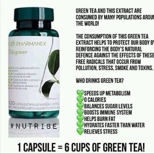 Nu Skin Tegreen Big Bottle, Health & Nutrition, Health Supplements ...