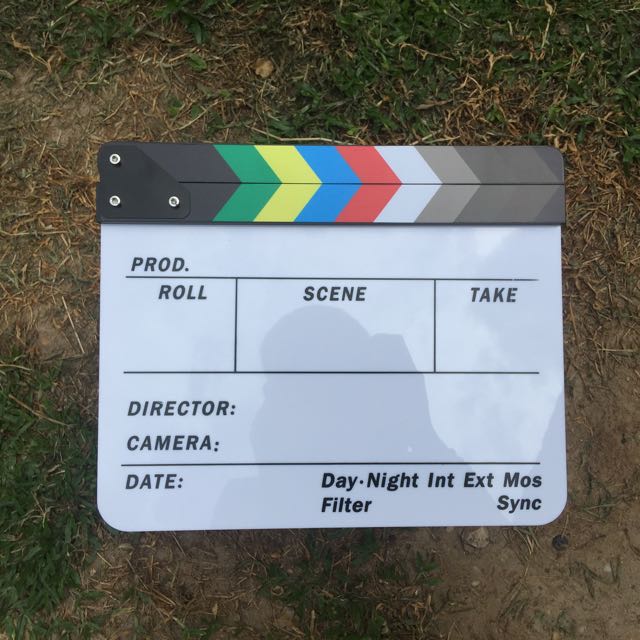 White Slate Movie Clapperboard Clapper, Hobbies & Toys, Music & Media ...