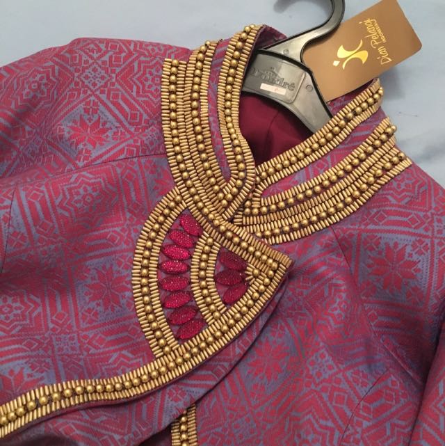 DIAN PELANGI MOA COAT TENUN SONGKET PAYET, Fesyen Wanita, Muslim ...