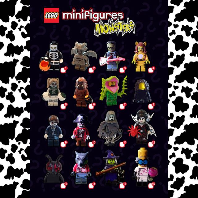 LEGO Series 14 Monsters Minifig 71010 - Full Set 16 Bags, Hobbies ...