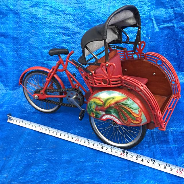 Miniature Trishaw/ Beca Miniatur, Hobbies & Toys, Stationery & Craft ...