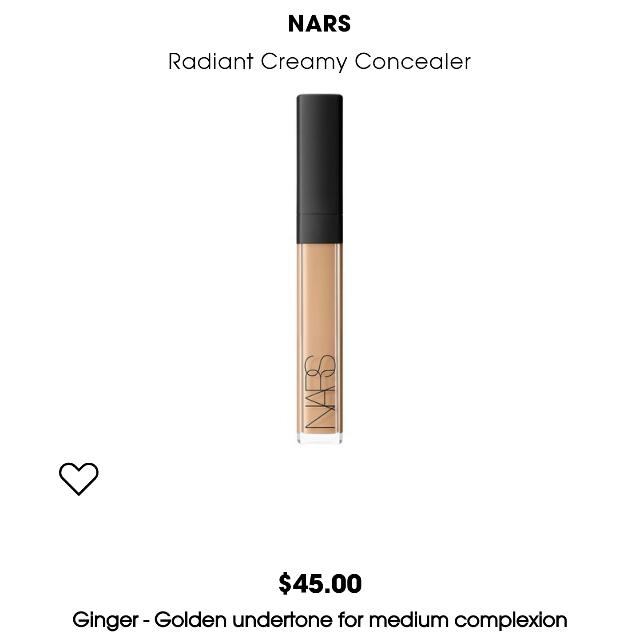 NARS - Radiant Creamy Concealer (Ginger), Beauty & Personal Care, Face ...