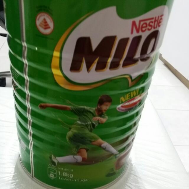 Milo Tin Can Activ Go 1.8kg Big Can, Food & Drinks, Packaged & Instant ...