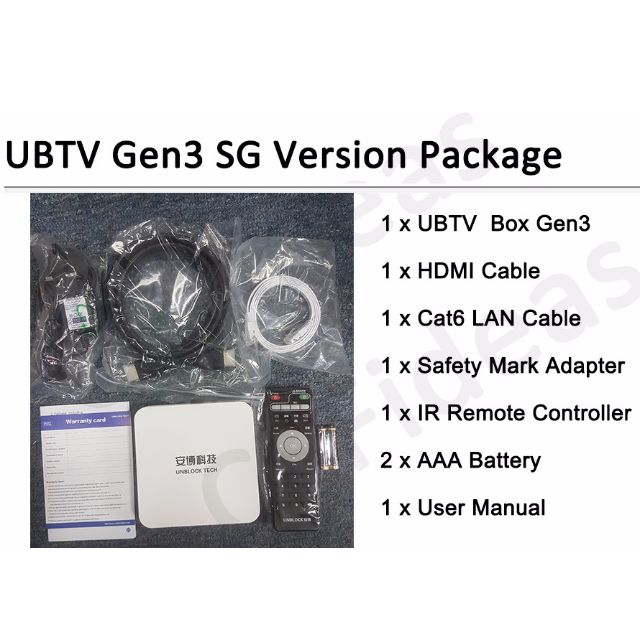 UNBLOCK Tech TV BOX Ubox S900ProBT Gen3+ Bluetooth, TV & Home ...