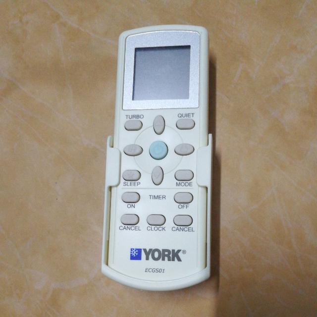 York Air Conditioner remote control ECGS01, TV & Home Appliances, Air ...