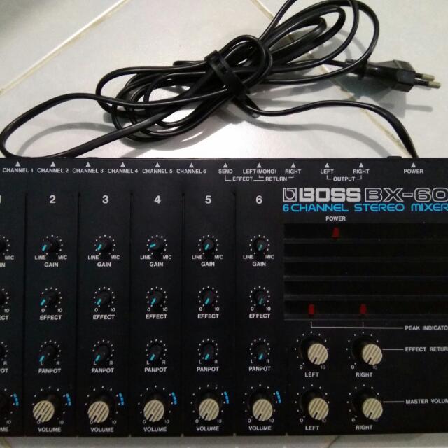 Boss BX(Roland)-60 6 Channel Stereo Mixer..(make in Japan), Hobbies ...
