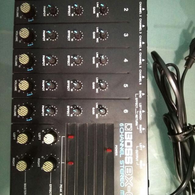 Boss BX(Roland)-60 6 Channel Stereo Mixer..(make in Japan), Hobbies ...
